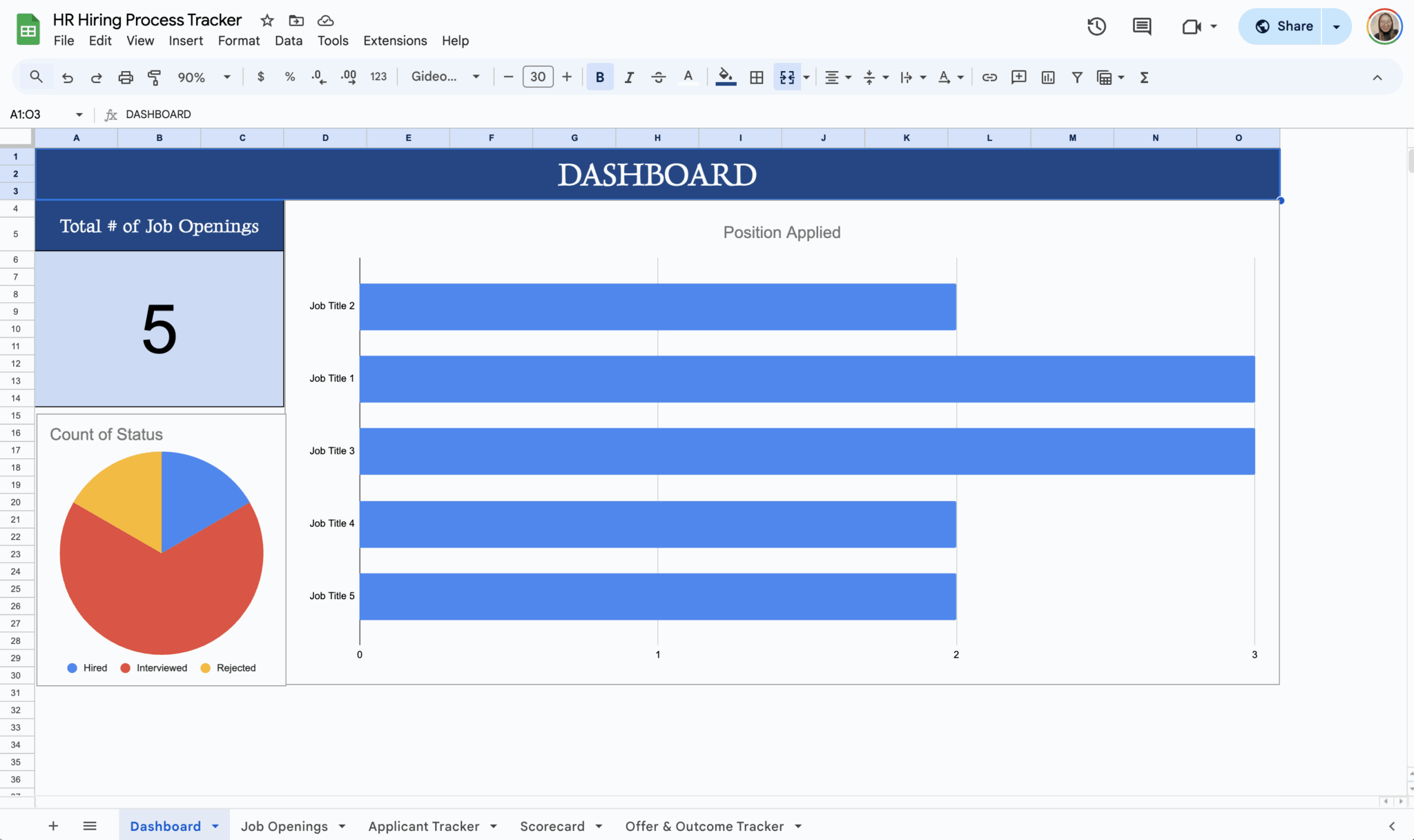 Free HR Hiring Process Template for Google Sheets - DocsJam